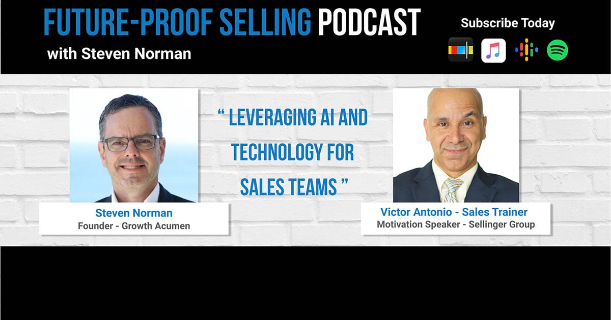 Victor Antonio on leveraging AI and Technology for sales teams ...